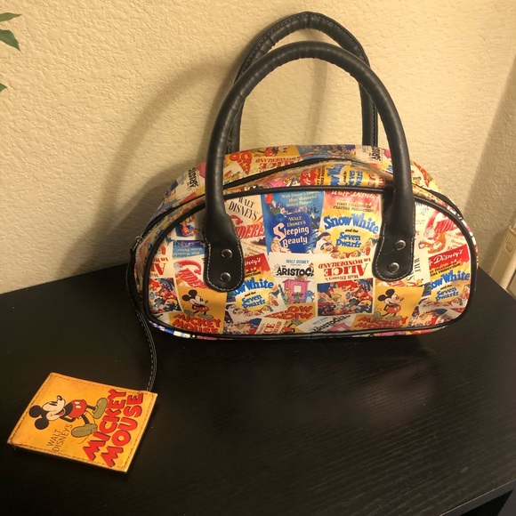 Disney | Bags | Adorable Authentic Vintage Disney Collage Clutch | Poshmark